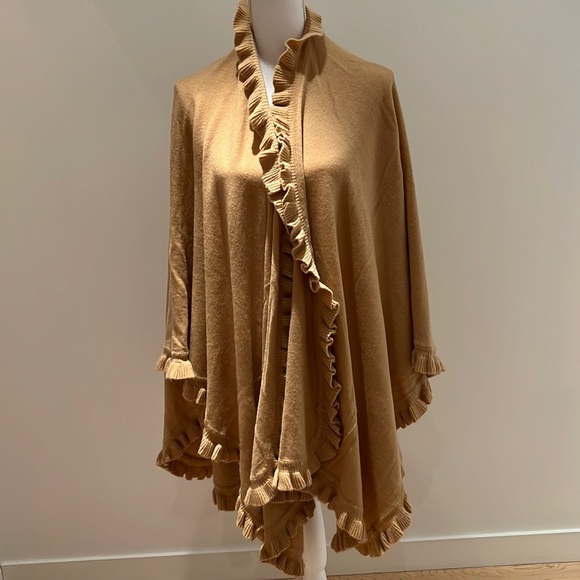 Jackets & Coats | Cashmere Cape Tan Luxurious Amazingly Soft And Super ...